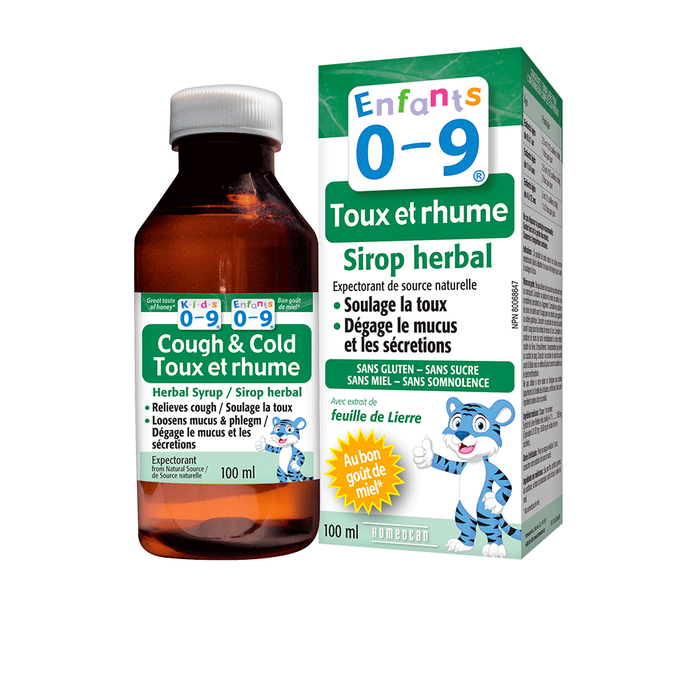 Sirop toux et rhume herbal 0-9 100ml – Panier Santé Drummondville