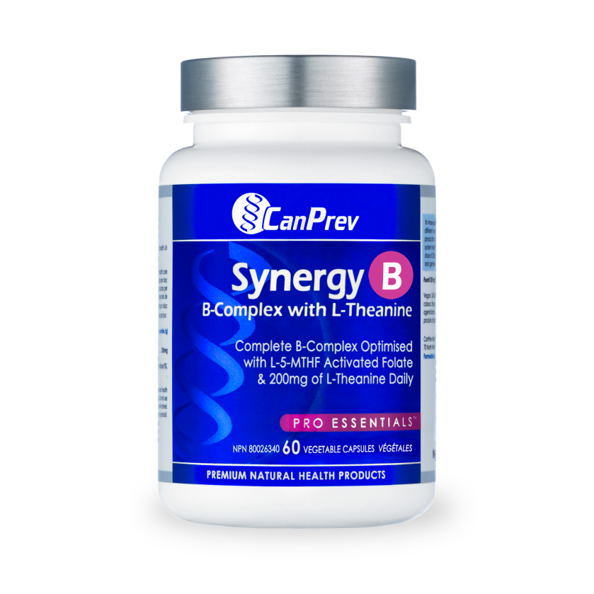 Synergy B complexe B avec L-Théanine 60capsules – Panier Santé ...