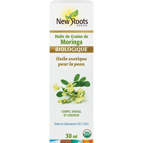 Huile végétale de graine de moringa 30ml – Panier Santé Drummondville
