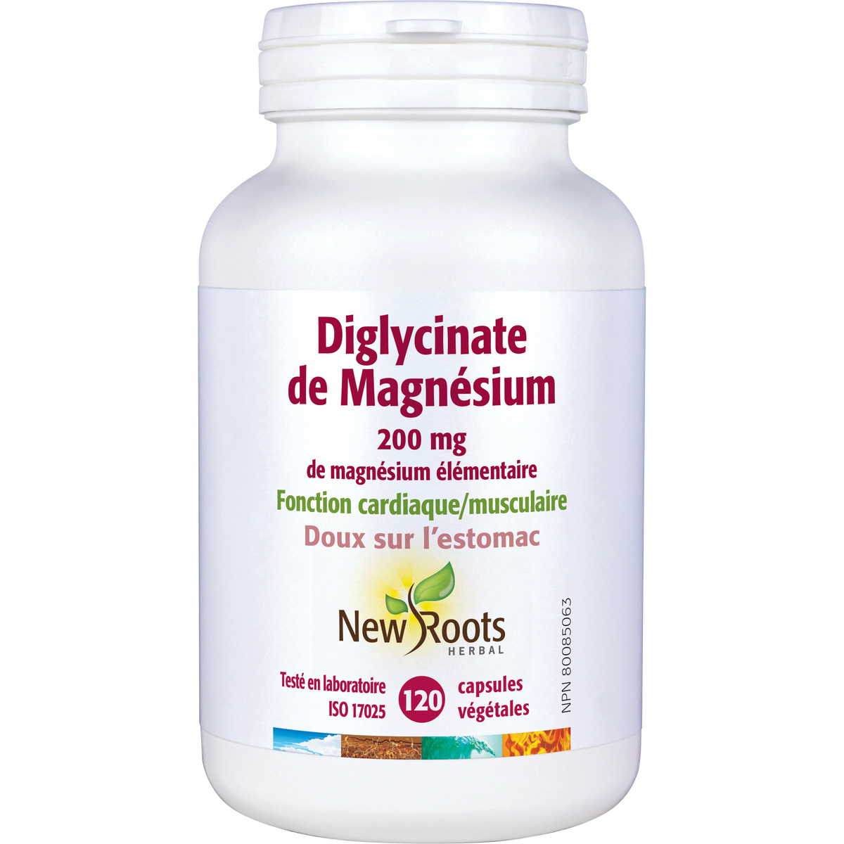 Diglycinate de magnésium 120capsules – Panier Santé Drummondville
