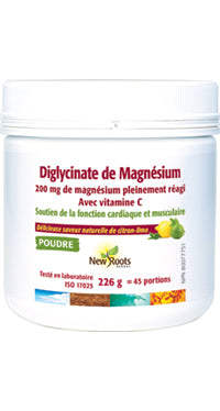 Diglycinate de magnésium poudre 226g – Panier Santé Drummondville