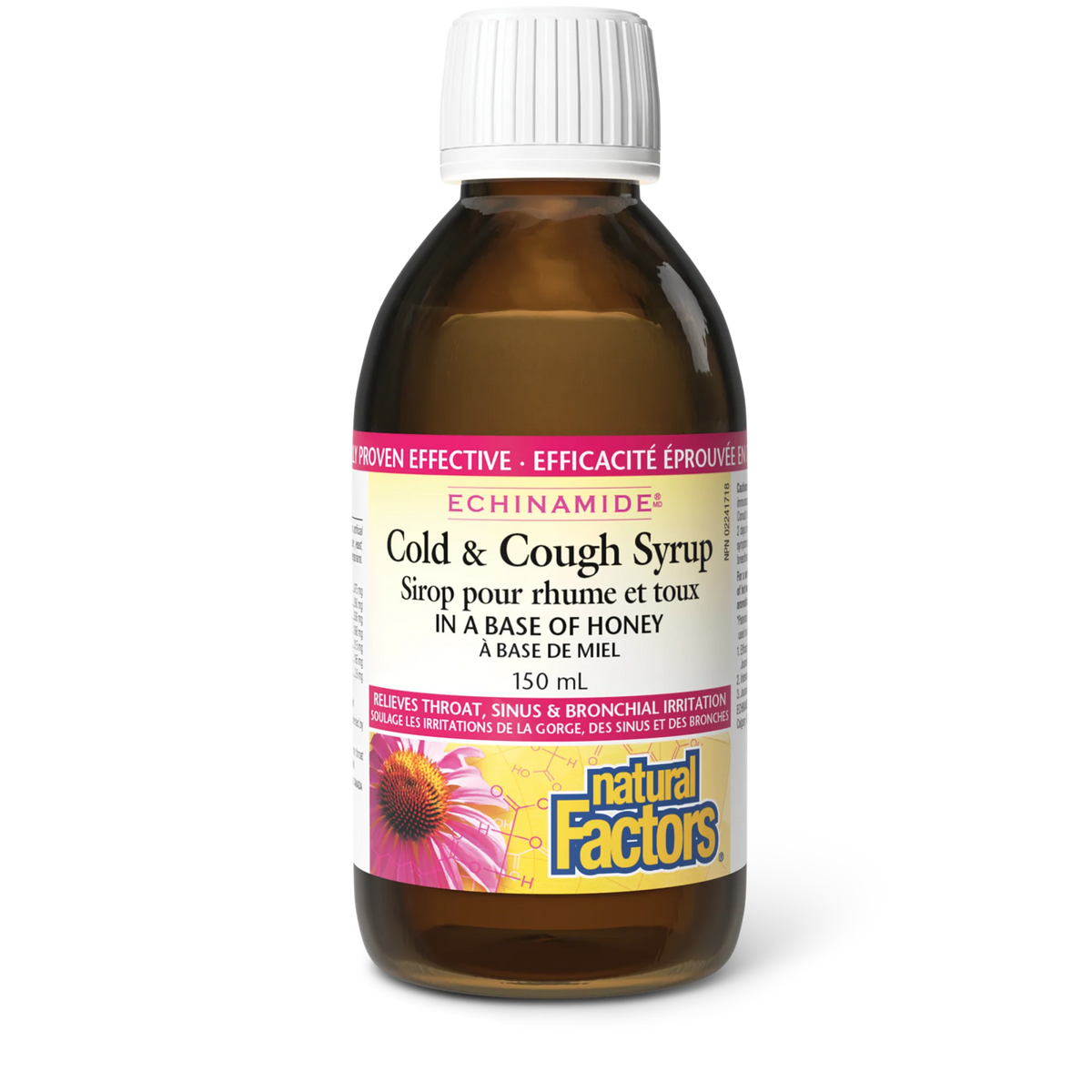 Sirop rhume et toux à base de miel 150ml – Panier Santé Drummondville