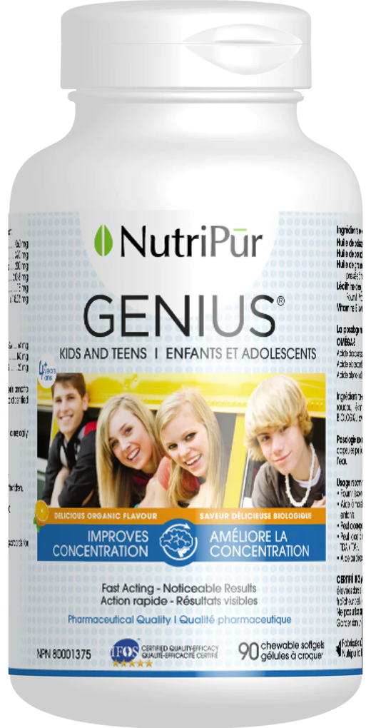 Genius omega-3 pour la concentration – Panier Santé Drummondville