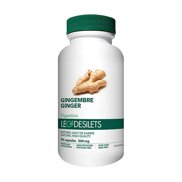 Gingembre 500mg 90 capsules – Panier Santé Drummondville