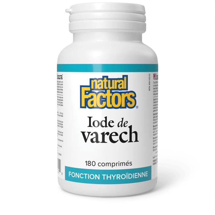Iode de varech 180comprimés – Panier Santé Drummondville