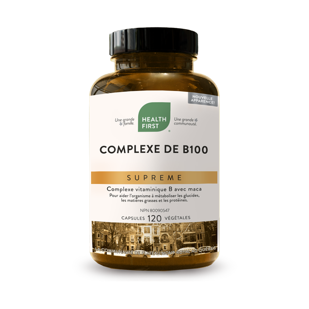 Complexe de B100 Suprême 120capsules – Panier Santé Drummondville